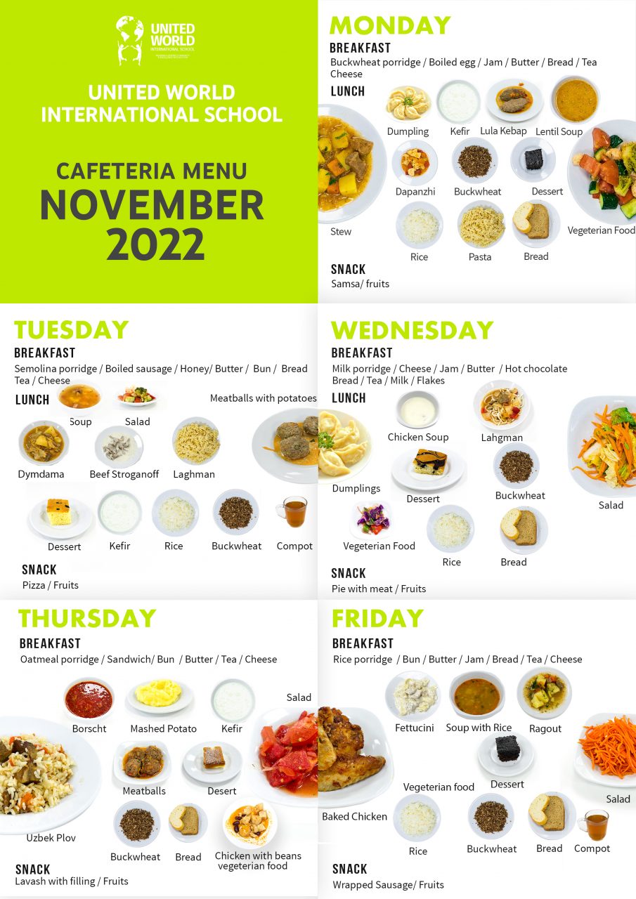 School Meals | United World International School